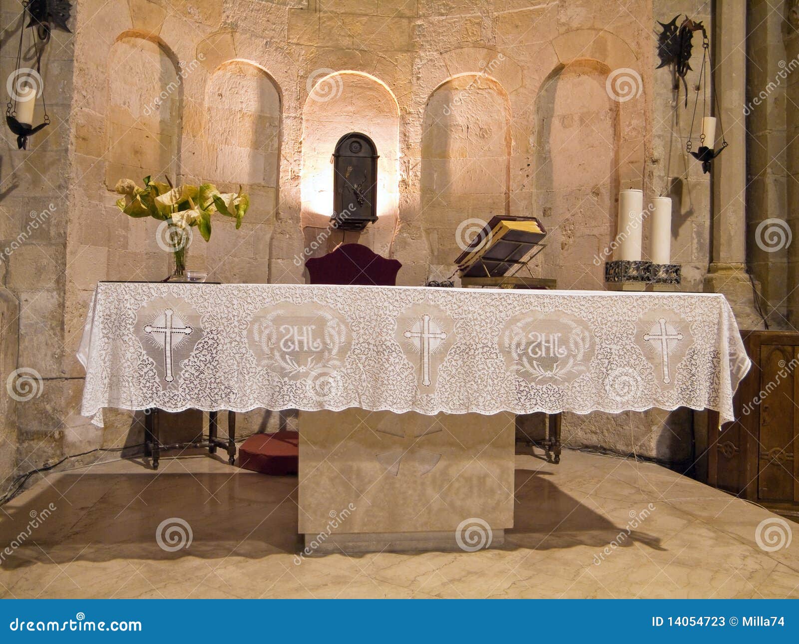St. John the Baptist Altar. Matera. Basilicata Stock Image - Image of ...