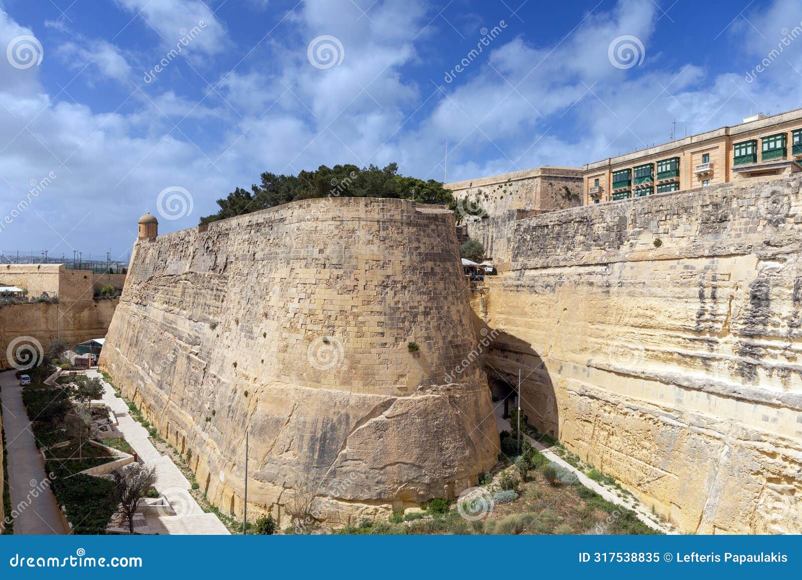 St. John Bastion in Valletta, Malta Stock Image - Image of travel ...
