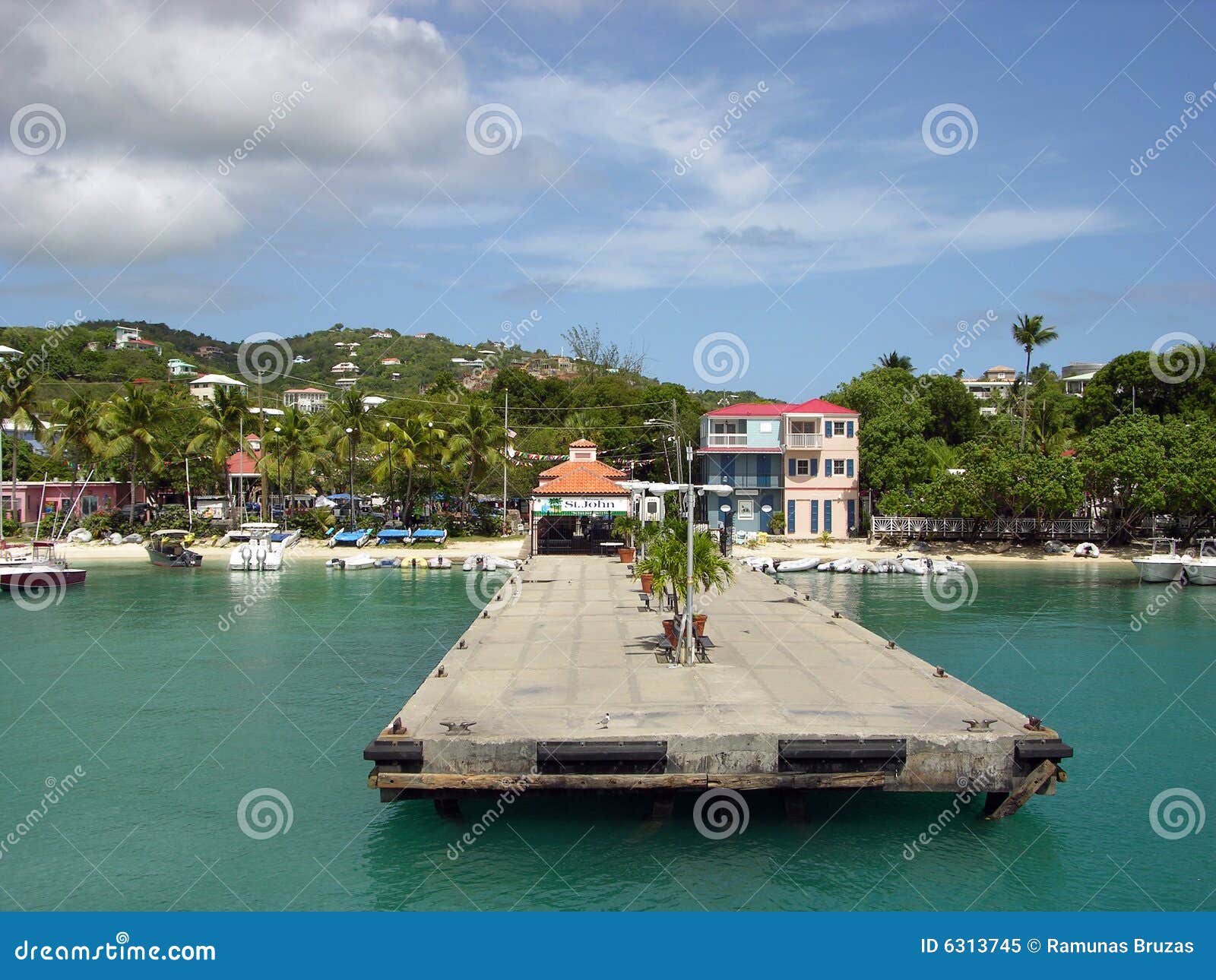 St.John Island Berth stock image. Image of berth, pier - 6313745