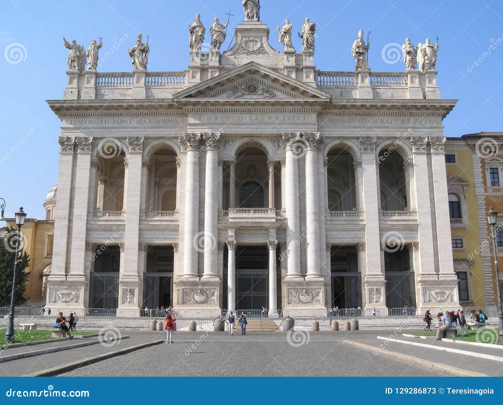 St John Lateran Basilica in Rome Redactionele Stock Foto - Image of ...
