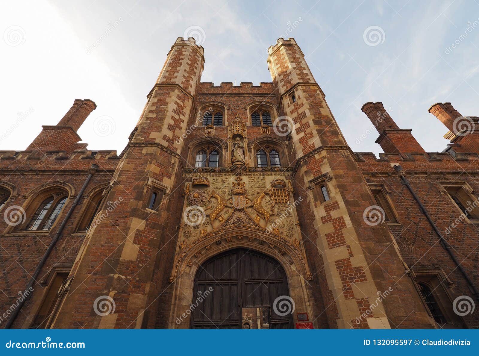 St John S College Main Gate in Cambridge Stock Image - Image of door ...