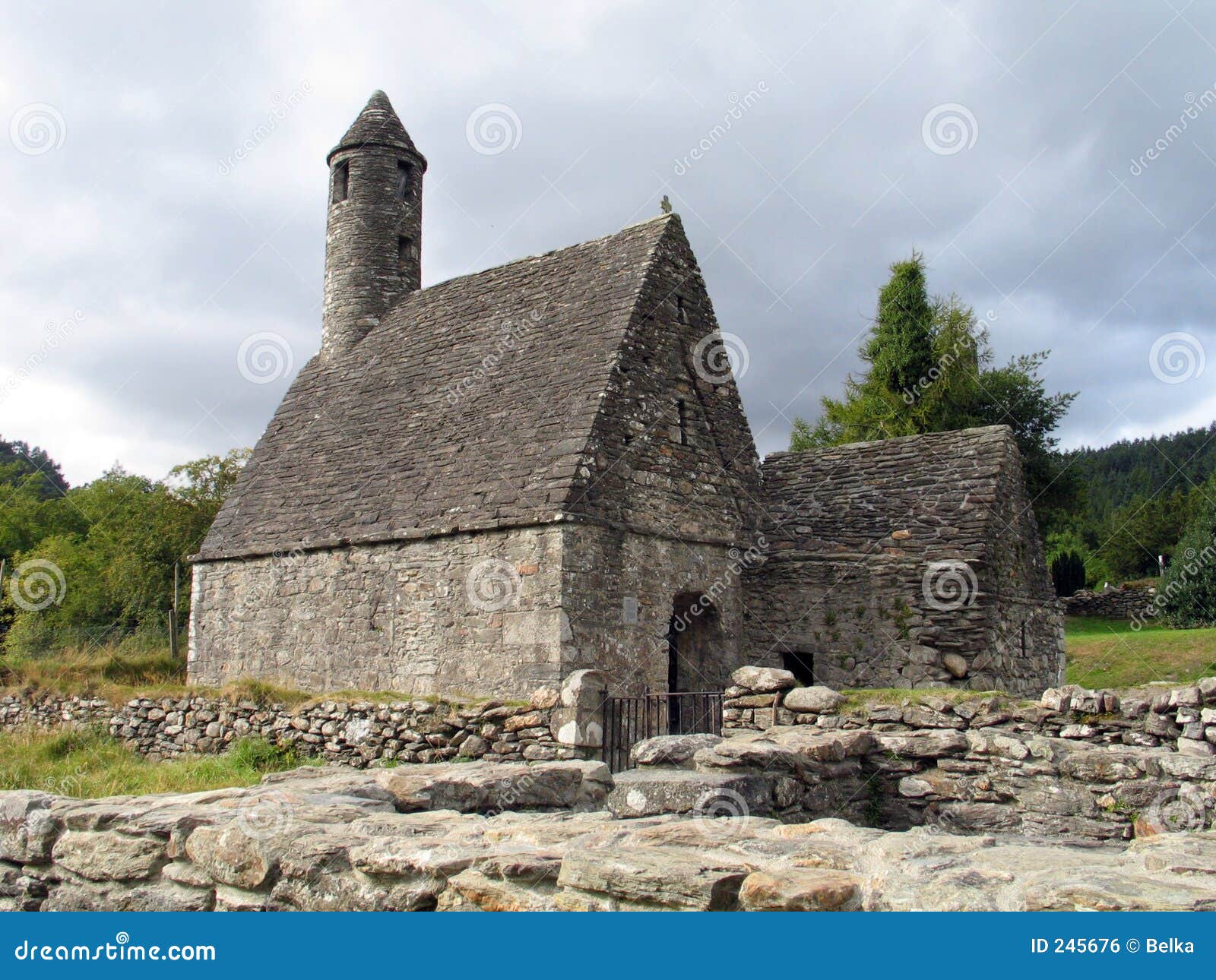 St. Kevin S Chapel at Glendalough Stock Photo - Image of ireland, stone ...