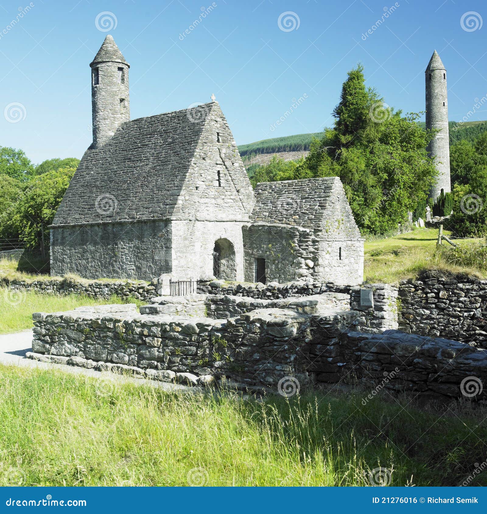 St. Kevin s Monastery stock photo. Image of medieval - 21276016
