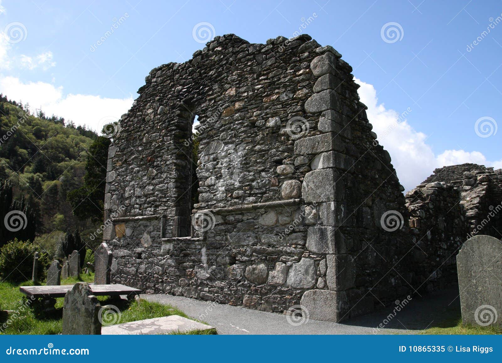 St Kevins at Glendalough Castle Stock Image - Image of area ...