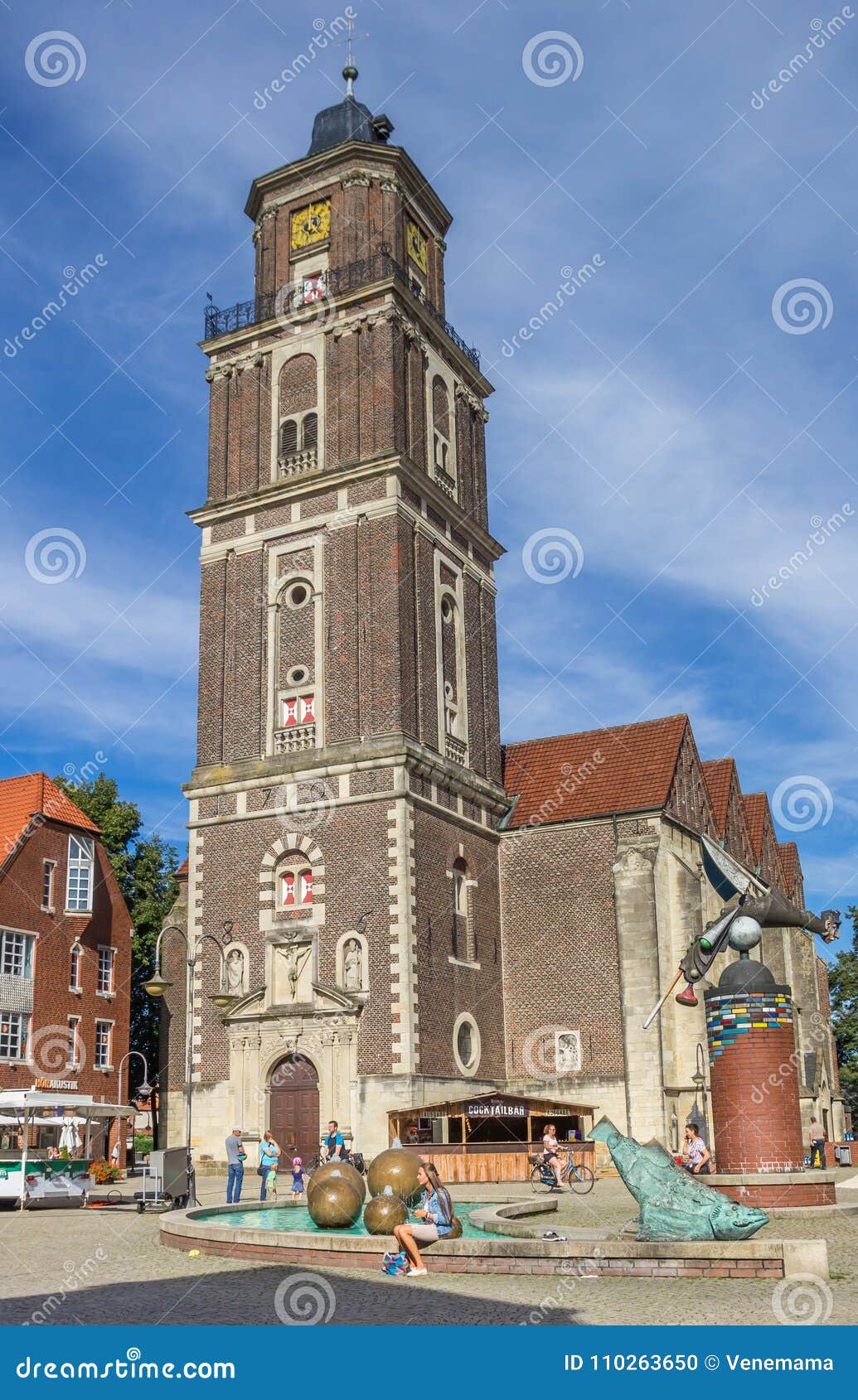 St. Lambert Church on the Central Square of Coesfeld Editorial Image ...