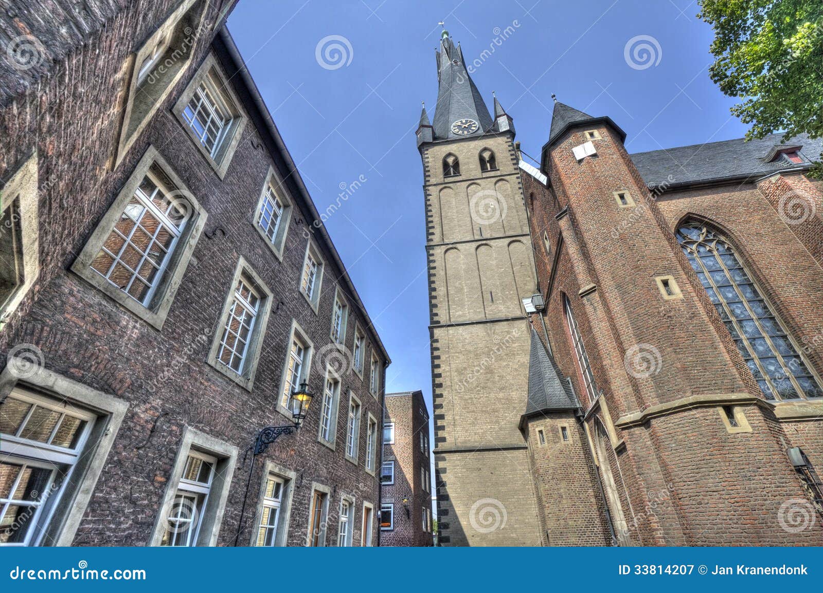 St Lambertus Church Dusseldorf Stock Image - Image of historical ...