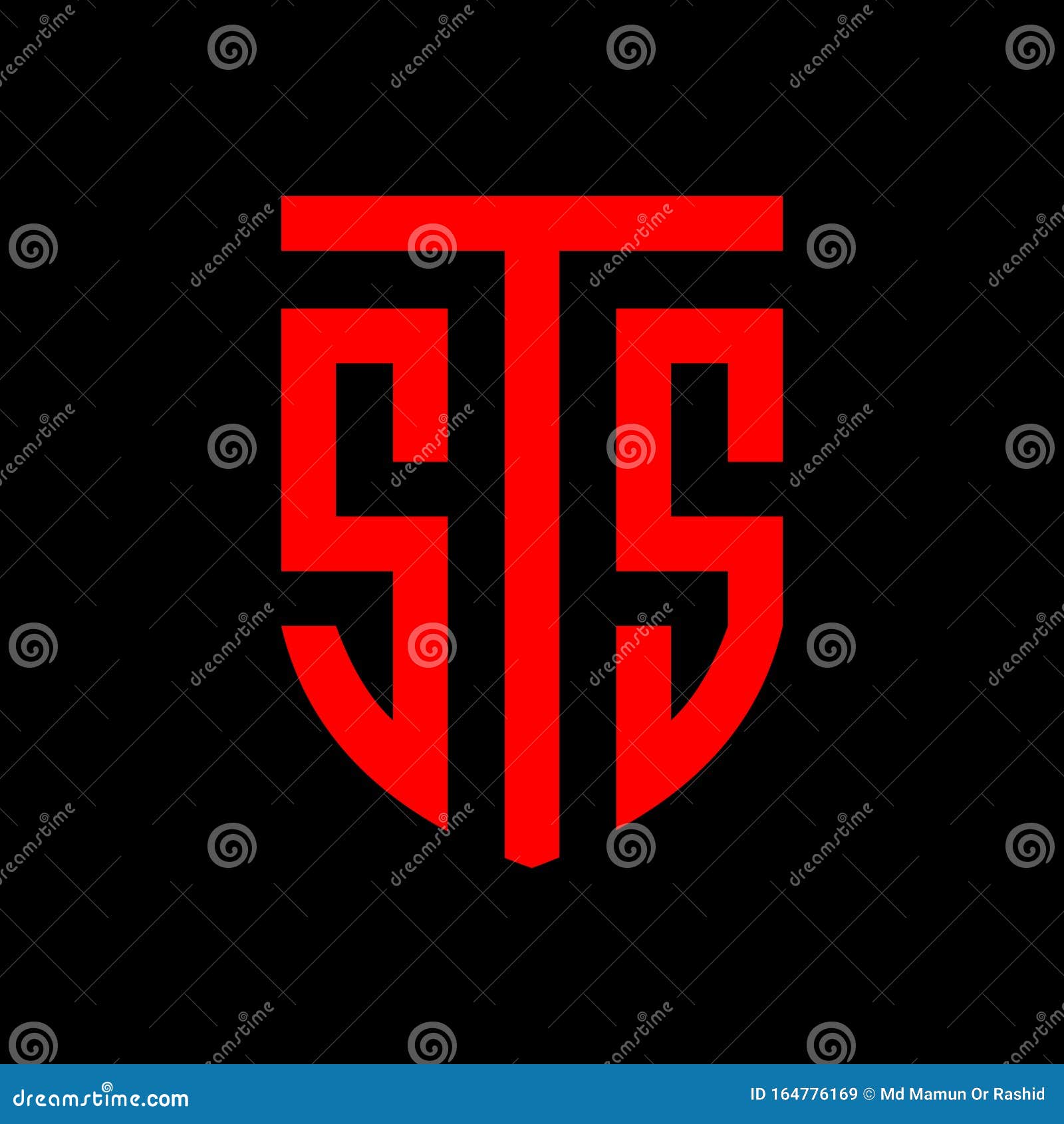 ST Letter Logo Design. S T Logo Design. ST Vector Stock Vector ...