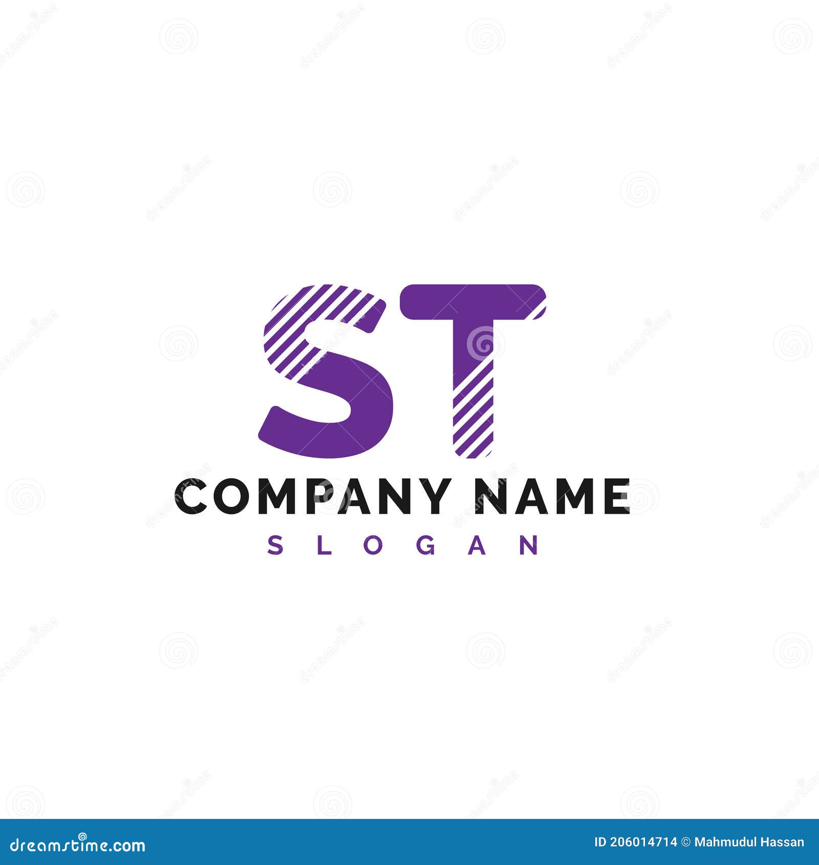 ST Letter Logo Design. ST Letter Logo Vector Illustration - Vector ...