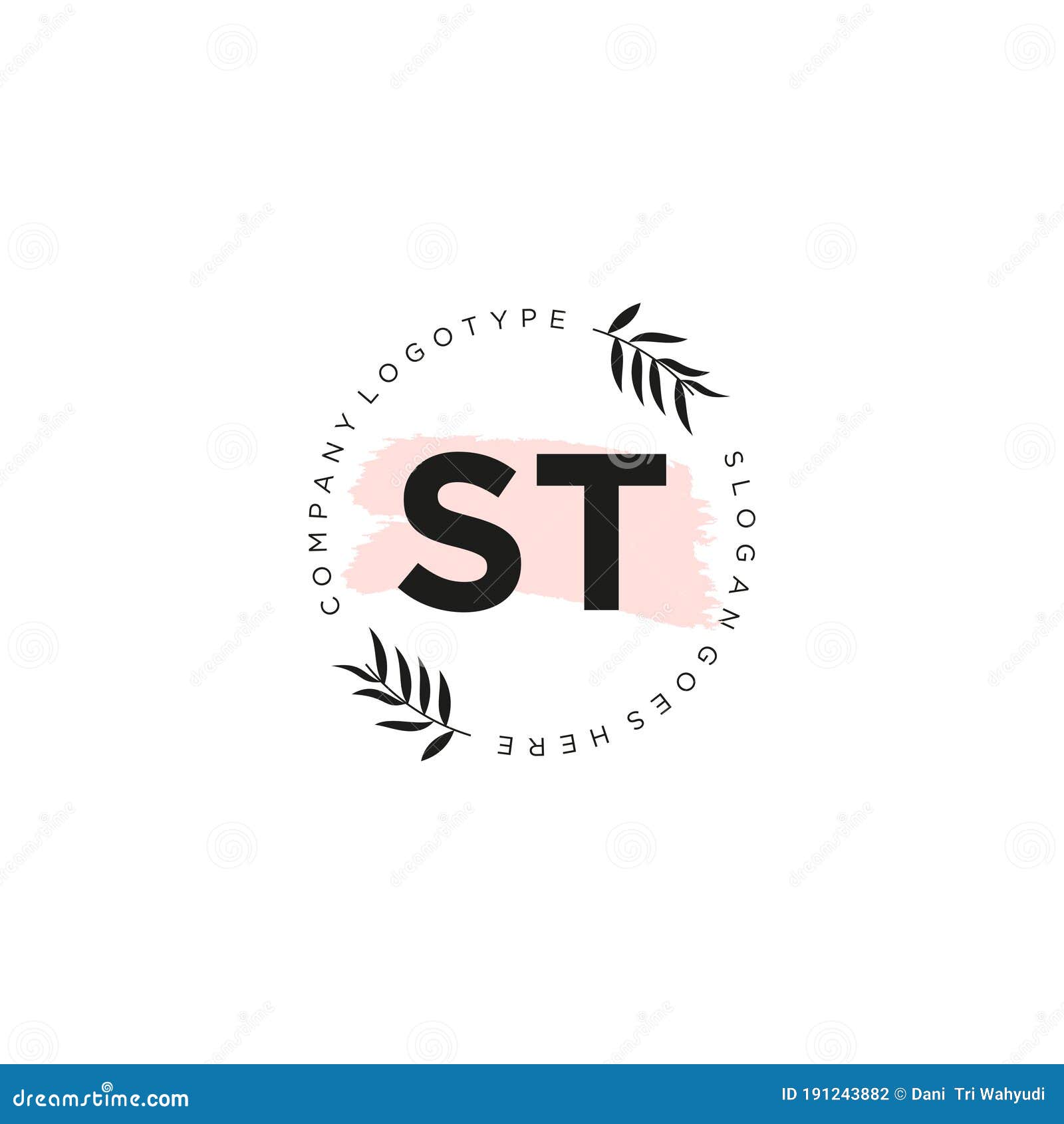 ST Letter Logo Icon Design Template Elements Stock Vector ...
