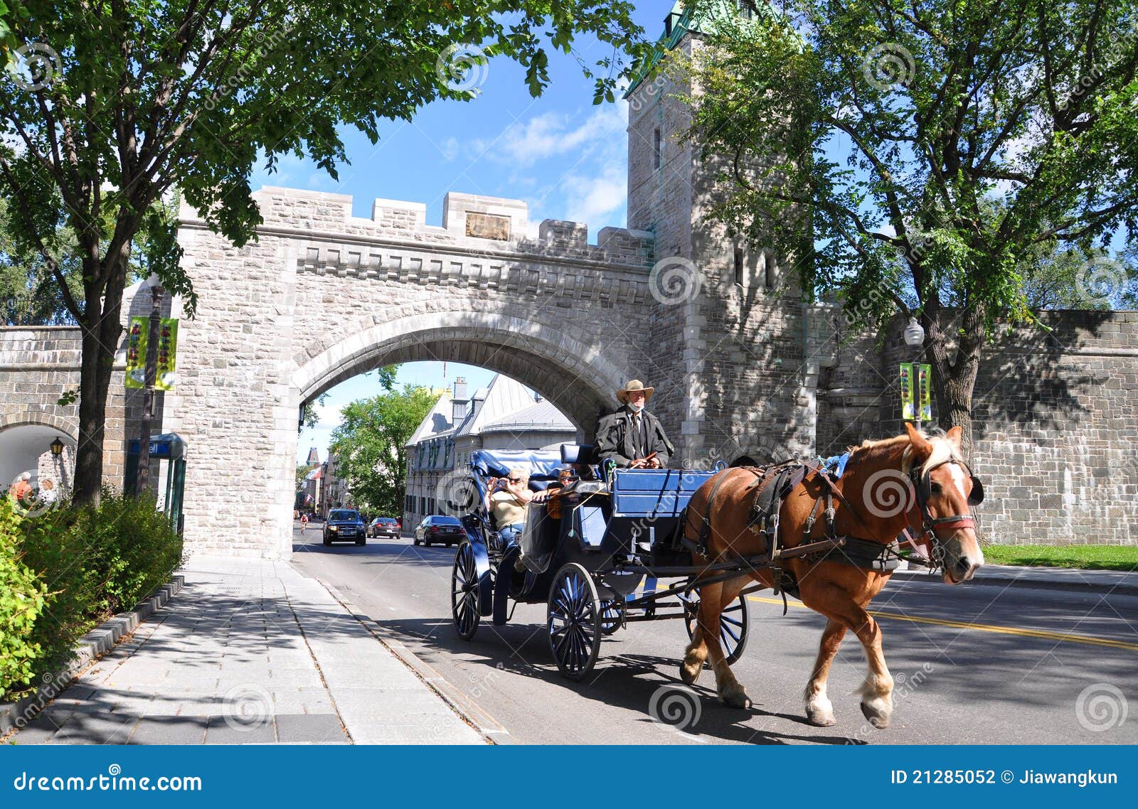 St. Louis Gate in Quebec City, Canada Editorial Photography - Image of ...