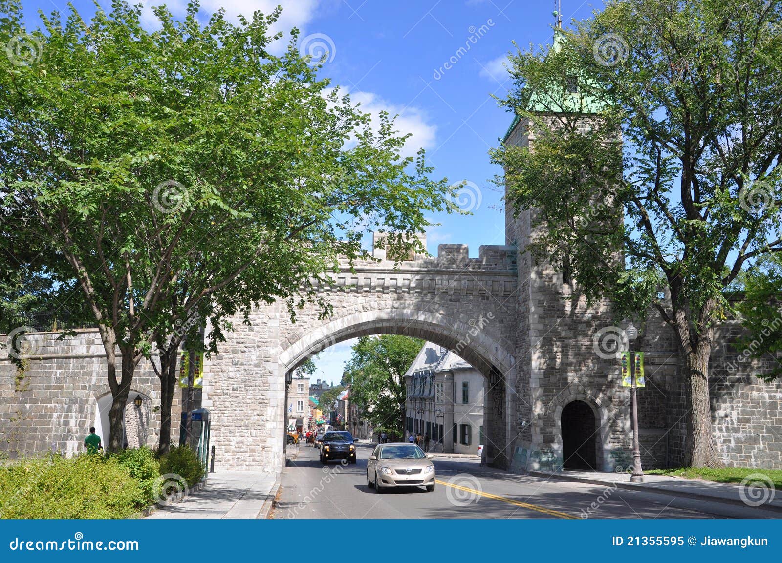 St. Louis Gate in Quebec City, Canada Editorial Image - Image of ...