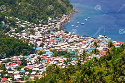 St. Lucia - Soufriere stock image. Image of city, paradise - 20400331