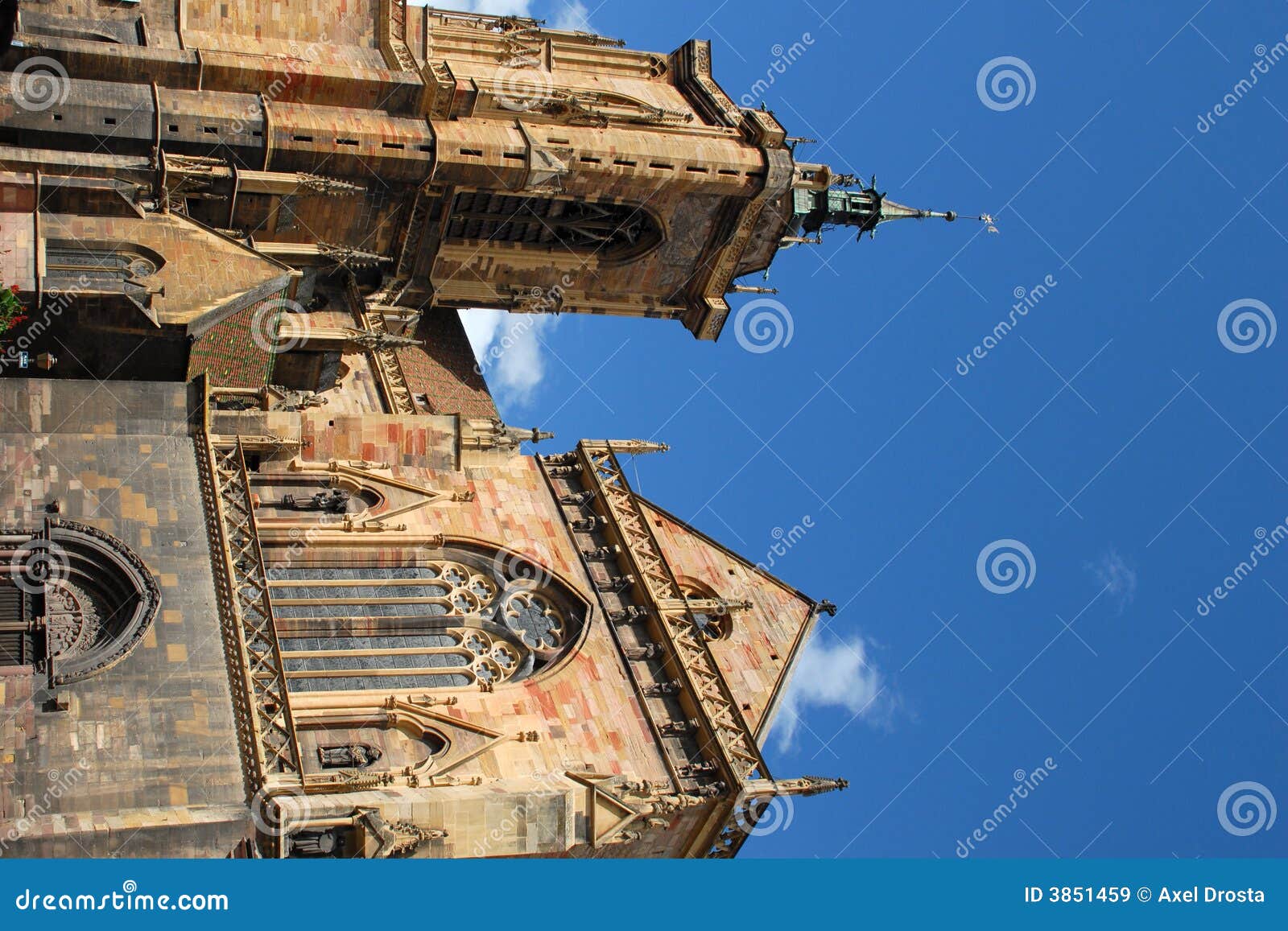 St. Martin Church in Colmar Stock Image - Image of external, exterior ...