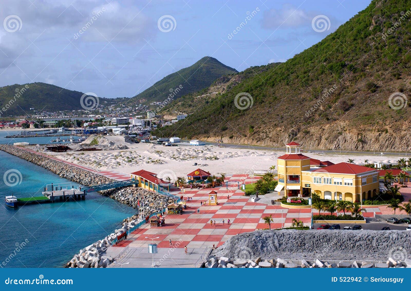 St. Martin Island Waterfront Stock Photo - Image of martin, maritime ...