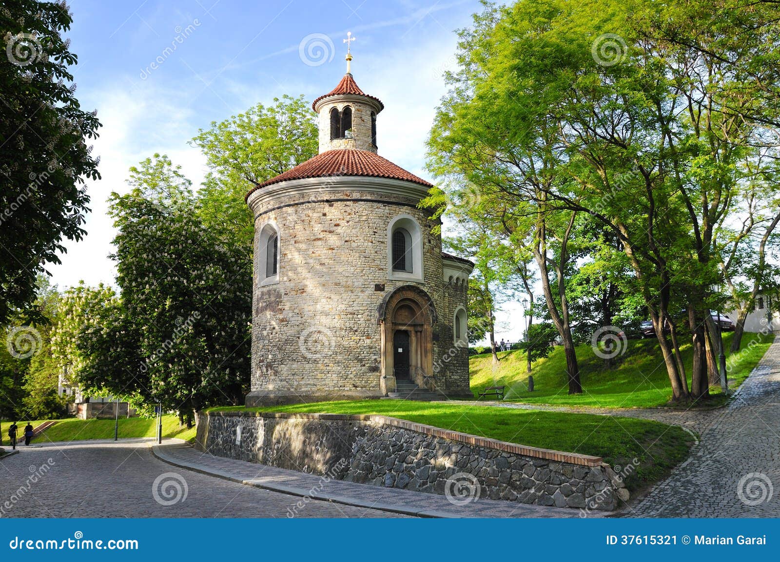 St. Martin Rotunda in Vysehrad Stock Image - Image of christianity ...