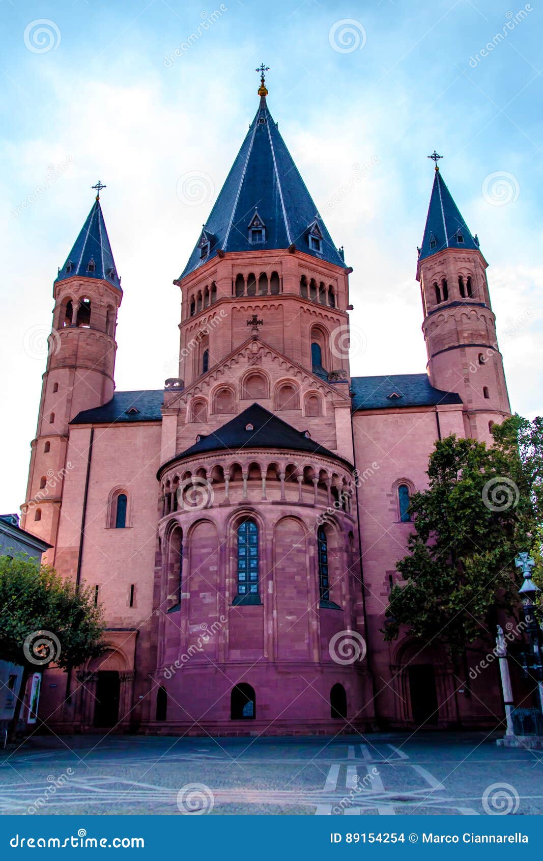 St. Martin`s Cathedral in Mainz, Germany Stock Photo - Image of ...