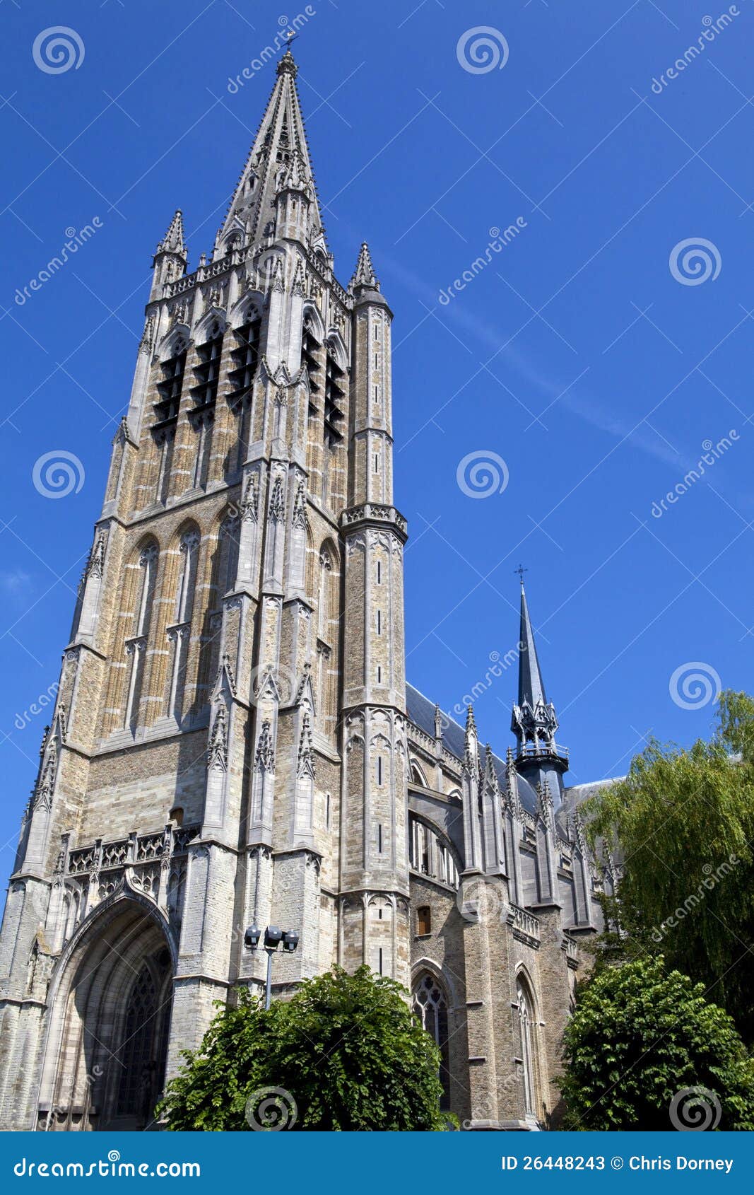 St. Martin S Cathedral in Ypres, Belgium Stock Image - Image of ...