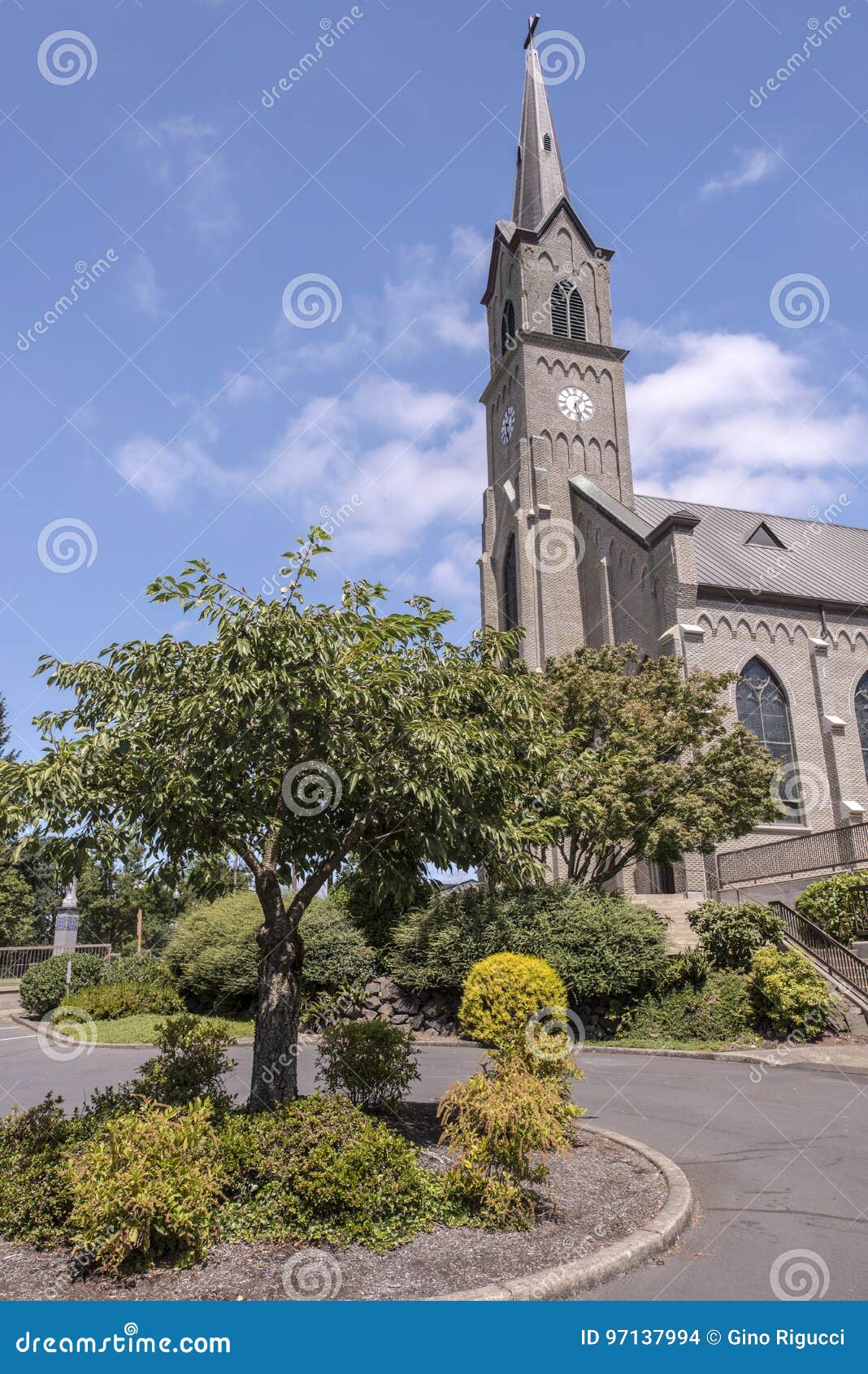 St. Mary Cathedral in Mt. Angel Oregon. Stock Photo - Image of ...