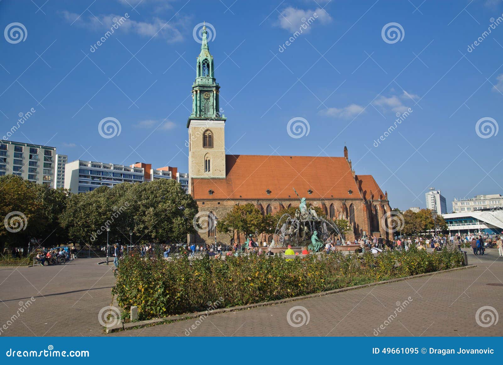 St. Mary church in Berlin editorial image. Image of marienkirche - 49661095