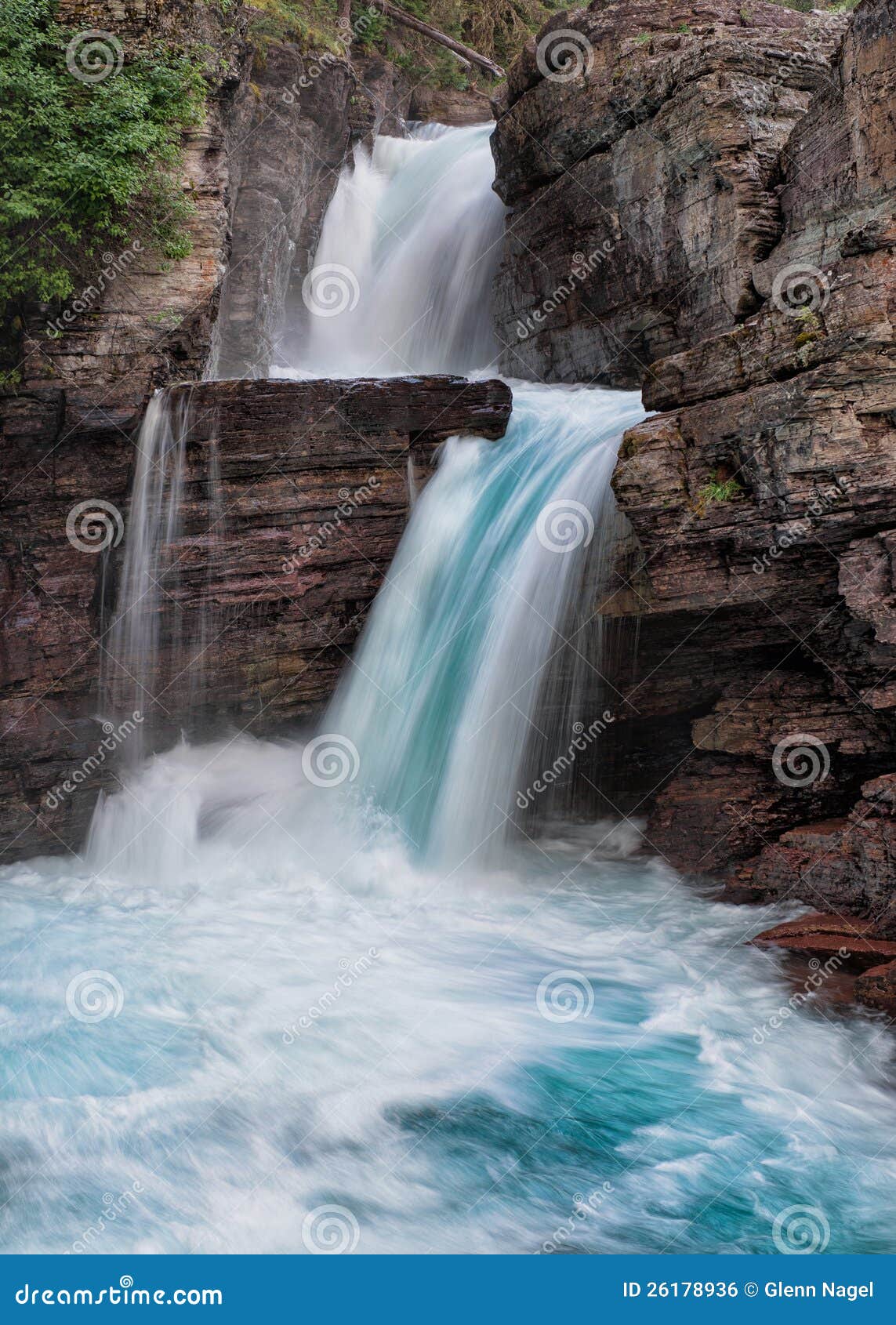 St. Mary Falls stock photo. Image of outside, movement - 26178936