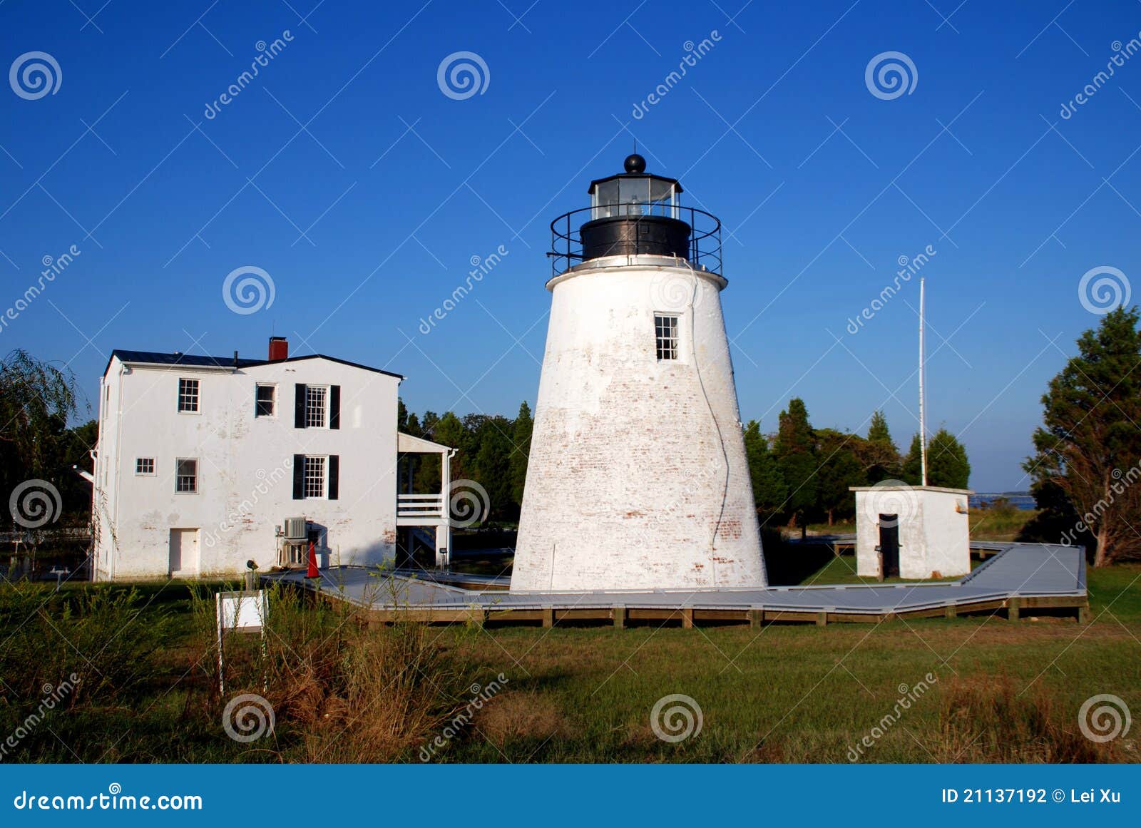 St. Mary S City, MD: Piney Point Lighthouse Stock Photo - Image of ...