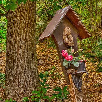 St Mary with roses stock photo. Image of saint, lady - 130808448