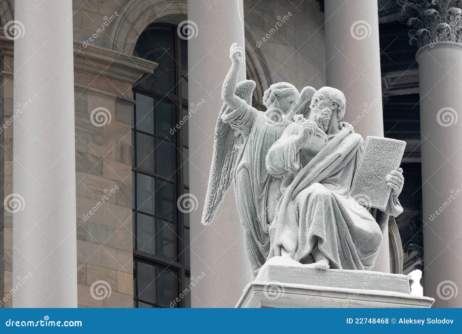 St. Matthew with an angel stock photo. Image of religion - 22748468
