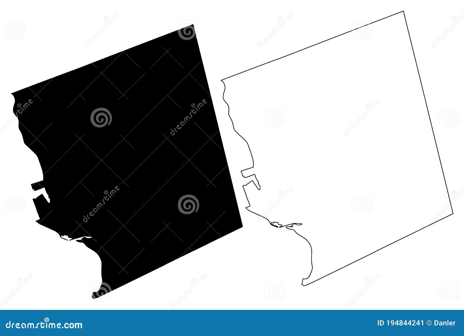 St. Michael Barbados, Parishes of Barbados Map Vector Illustration ...