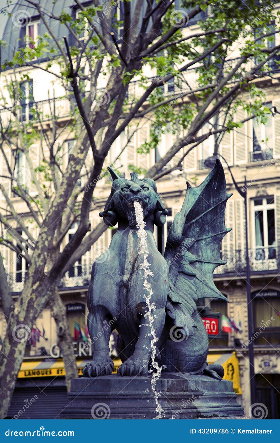 St. Michael Fountain in Paris Stock Photo - Image of france, famous ... St. Michael Fountain in Paris Stock Photo - Image of france, famous ...