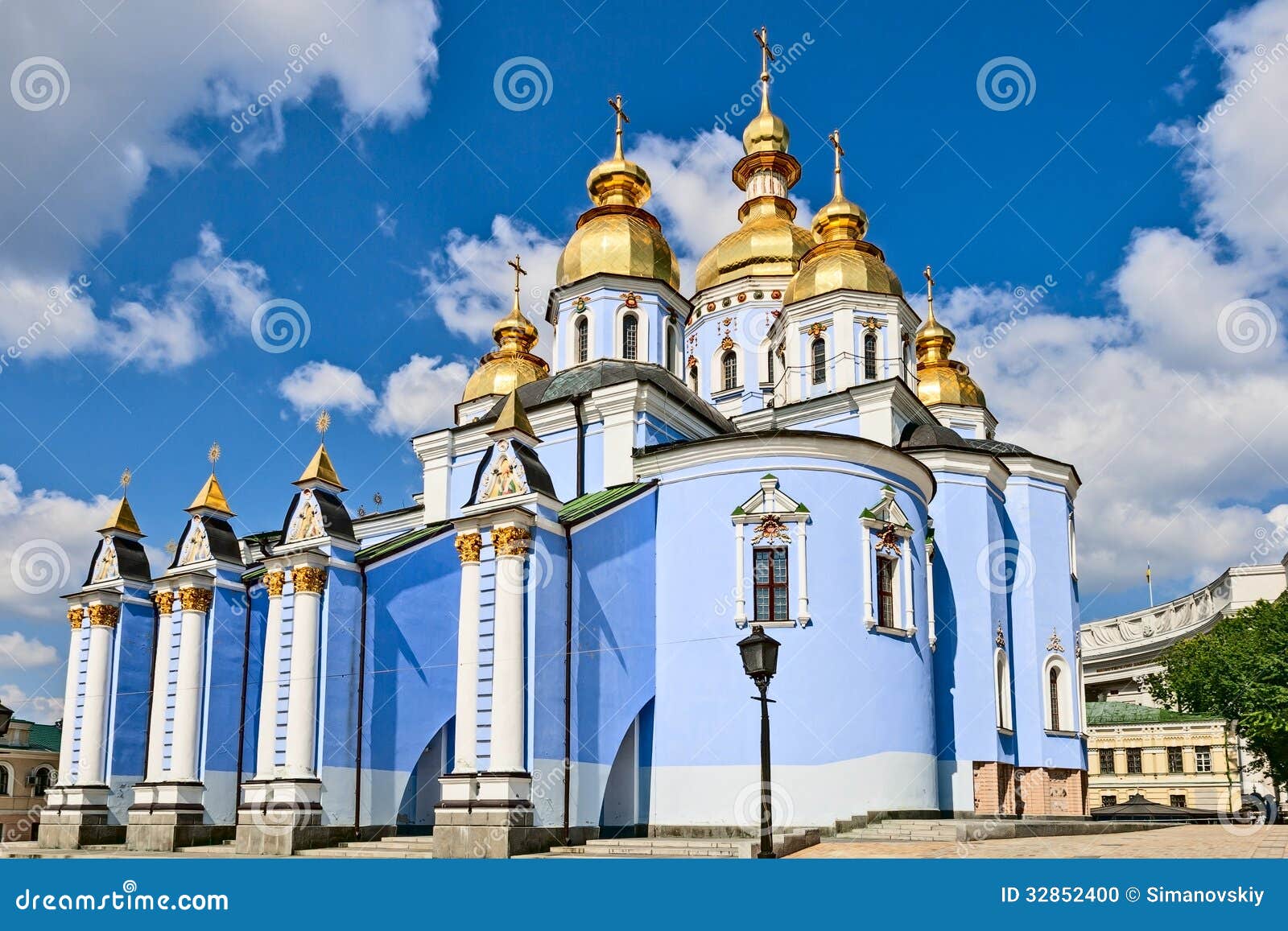 The St. Michael Monastery, Kyiv, Ukraine. Stock Photo - Image of gold ...