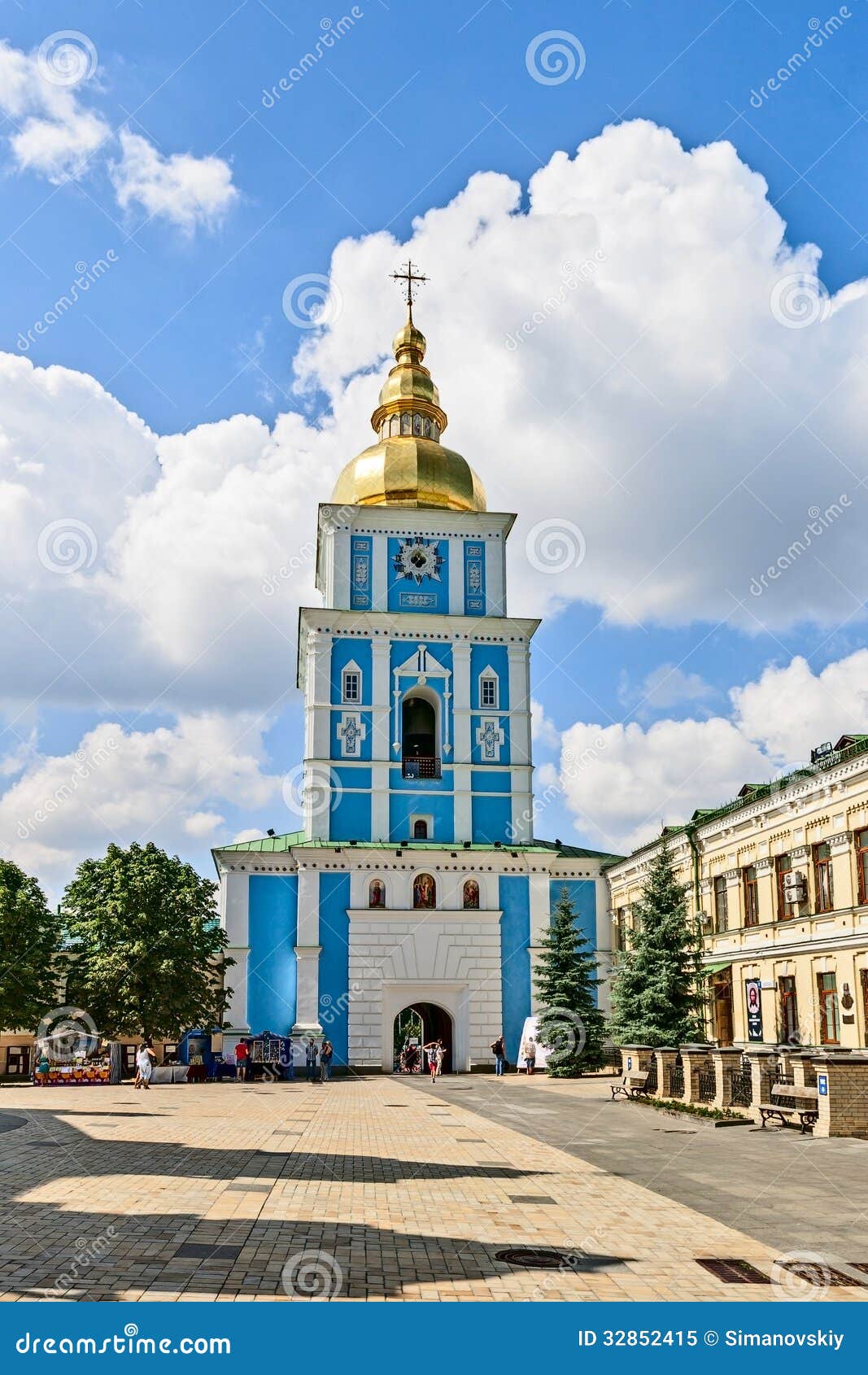 The St. Michael Monastery, Kyiv, Ukraine. Stock Image - Image of ...