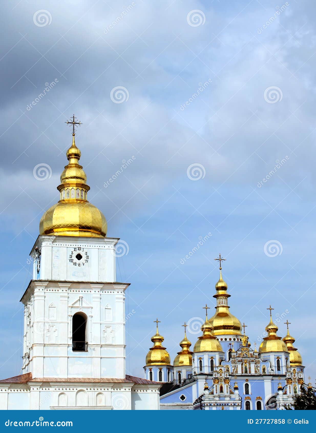 St. Michael S Golden-Domed Monastery Stock Photo - Image of cathedral ...