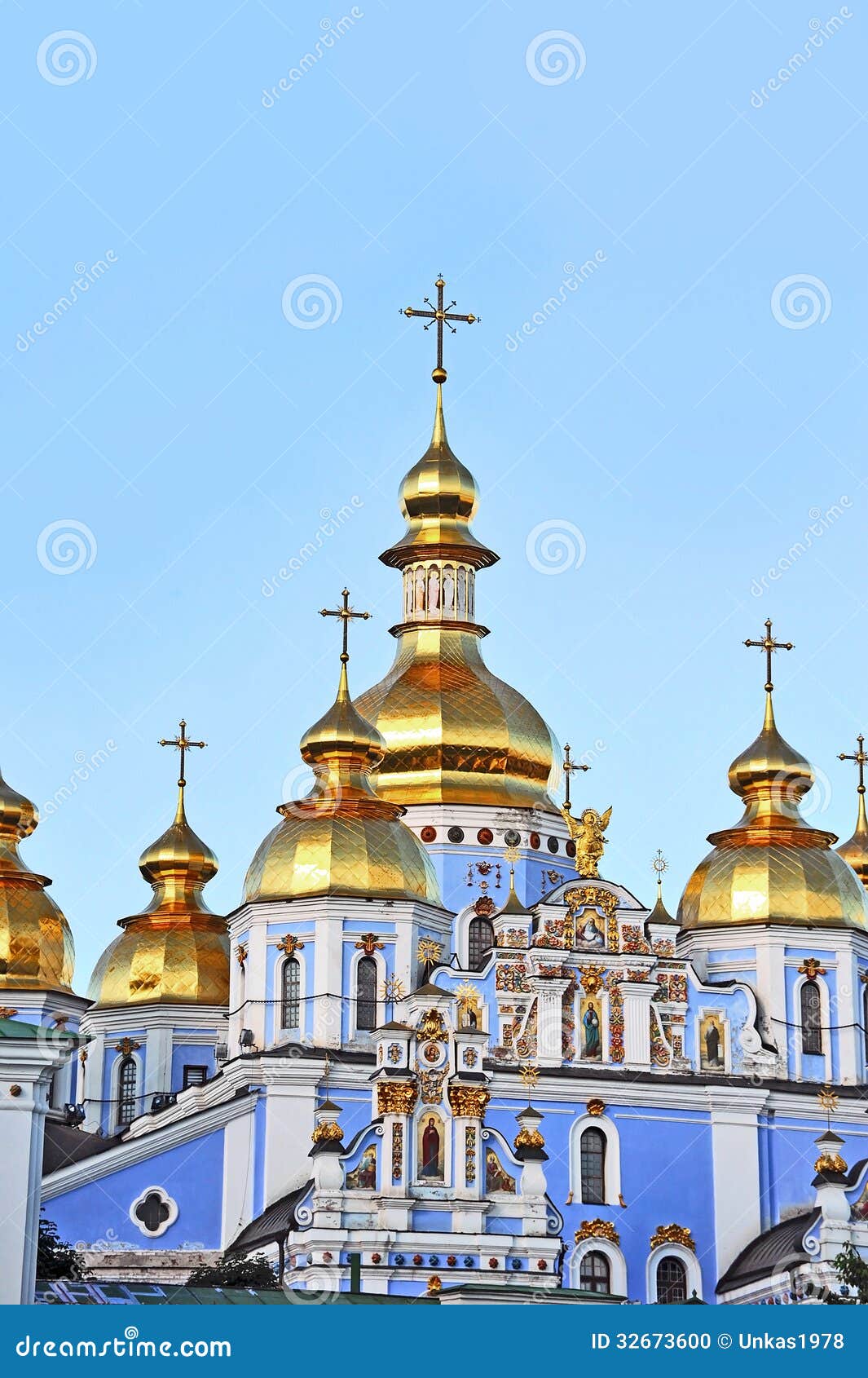 St. Michael S Monastery in Kiev Stock Photo - Image of bell, cathedral ...