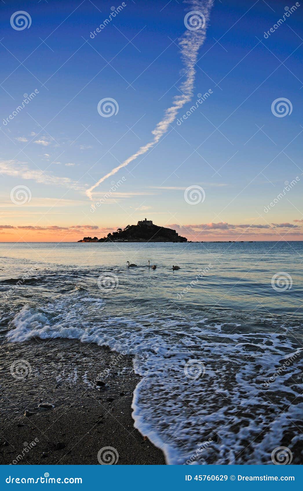 St Michaels Mount Sunset stock image. Image of england - 45760629