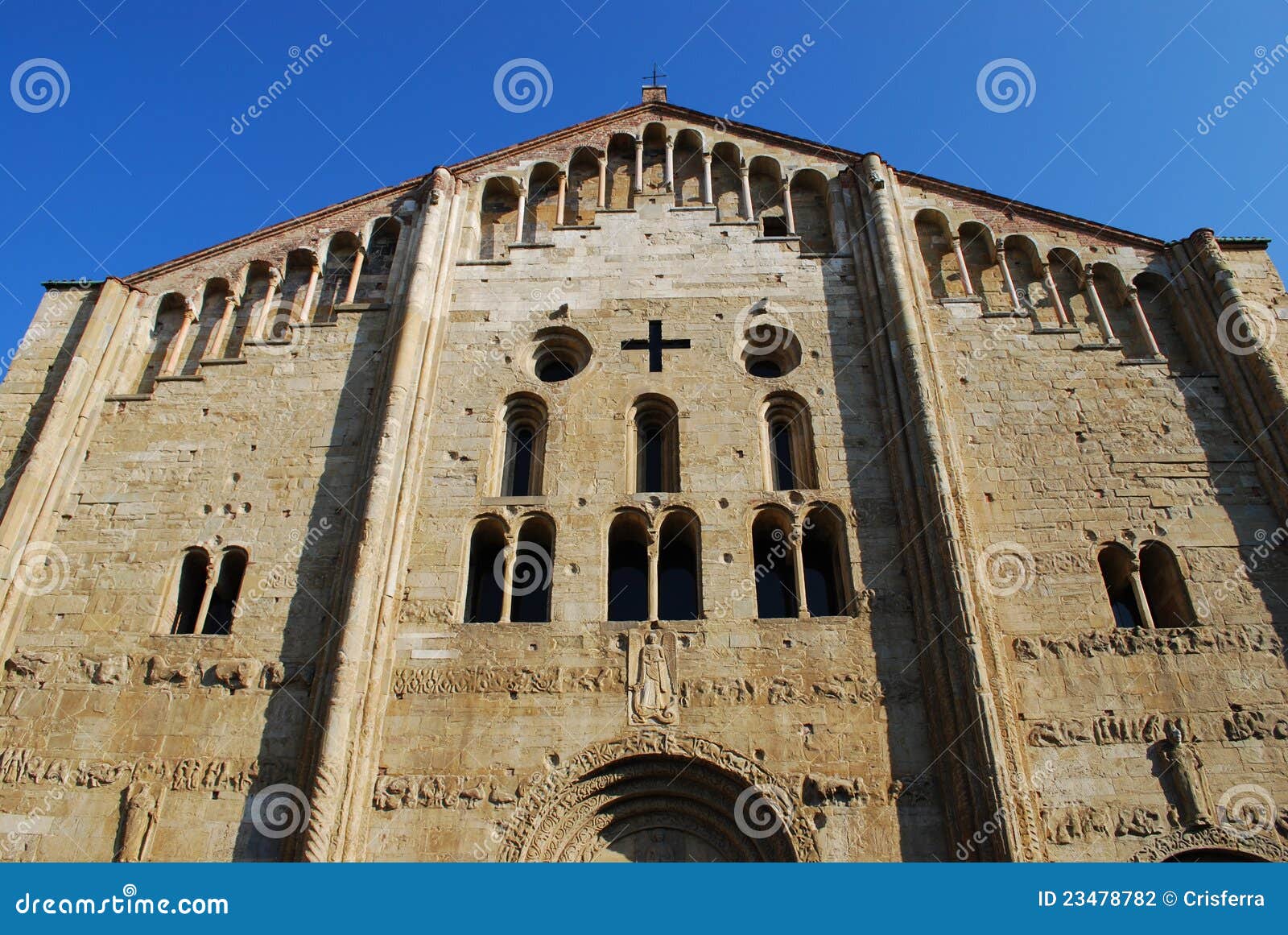 St. Michele Basilica Church, Pavia Stock Photo - Image of christianity ...