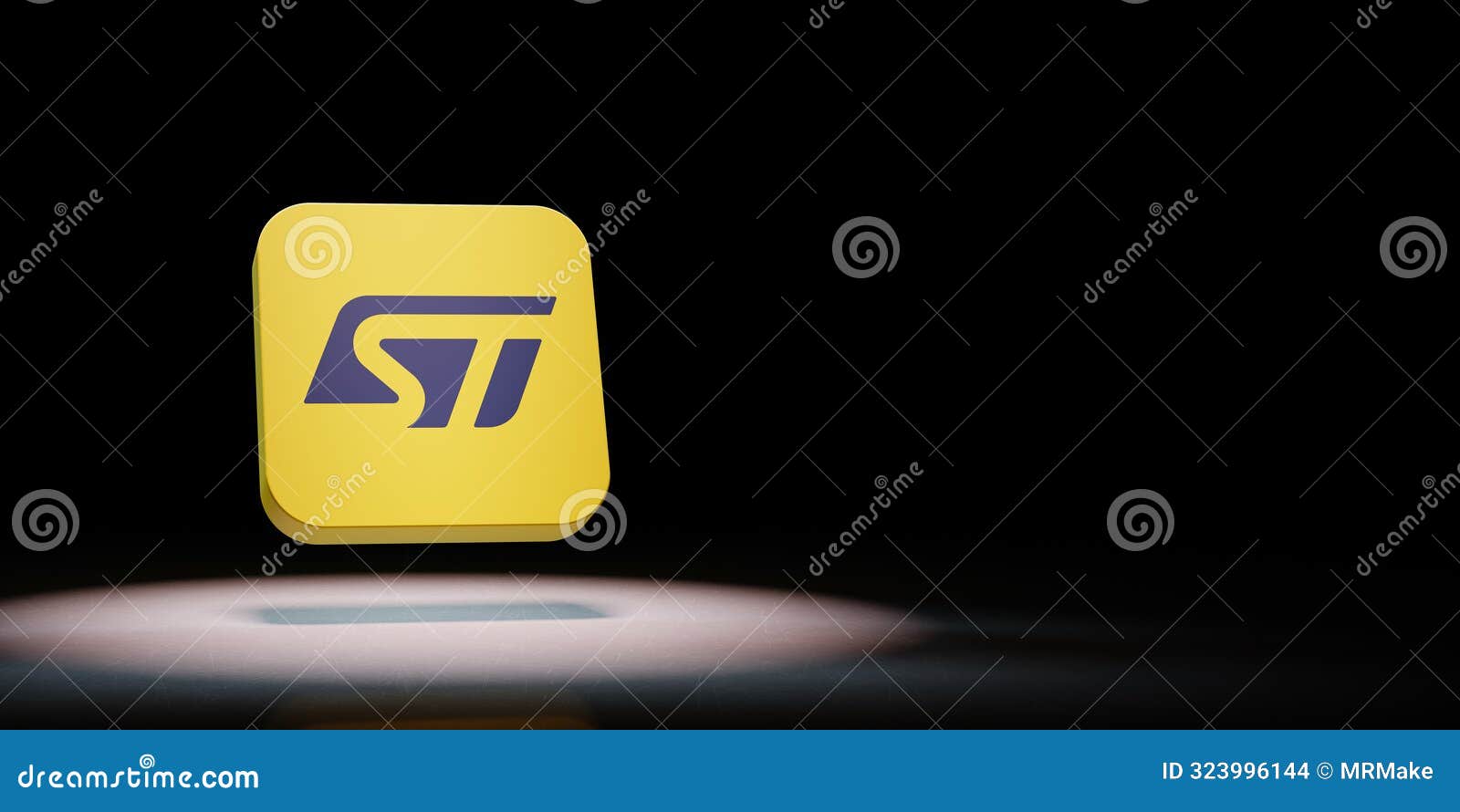 ST Microelectronics App Icon Spotlighted on Black Background Editorial ...
