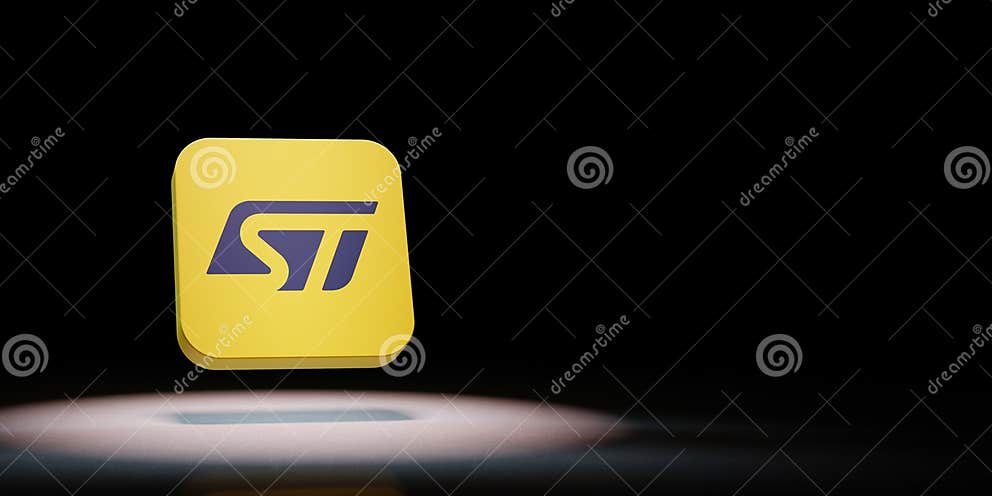 ST Microelectronics App Icon Spotlighted on Black Background Editorial ...