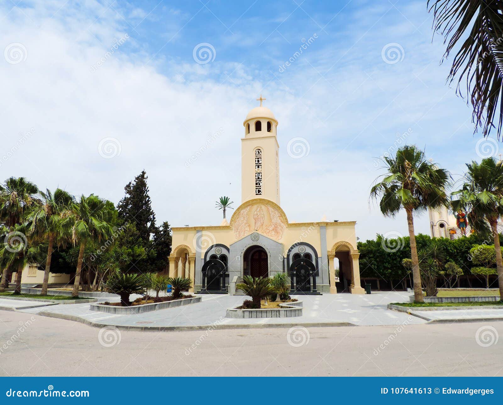 St. Mina Cathedral at Egypt Stock Image - Image of church, anton: 107641613