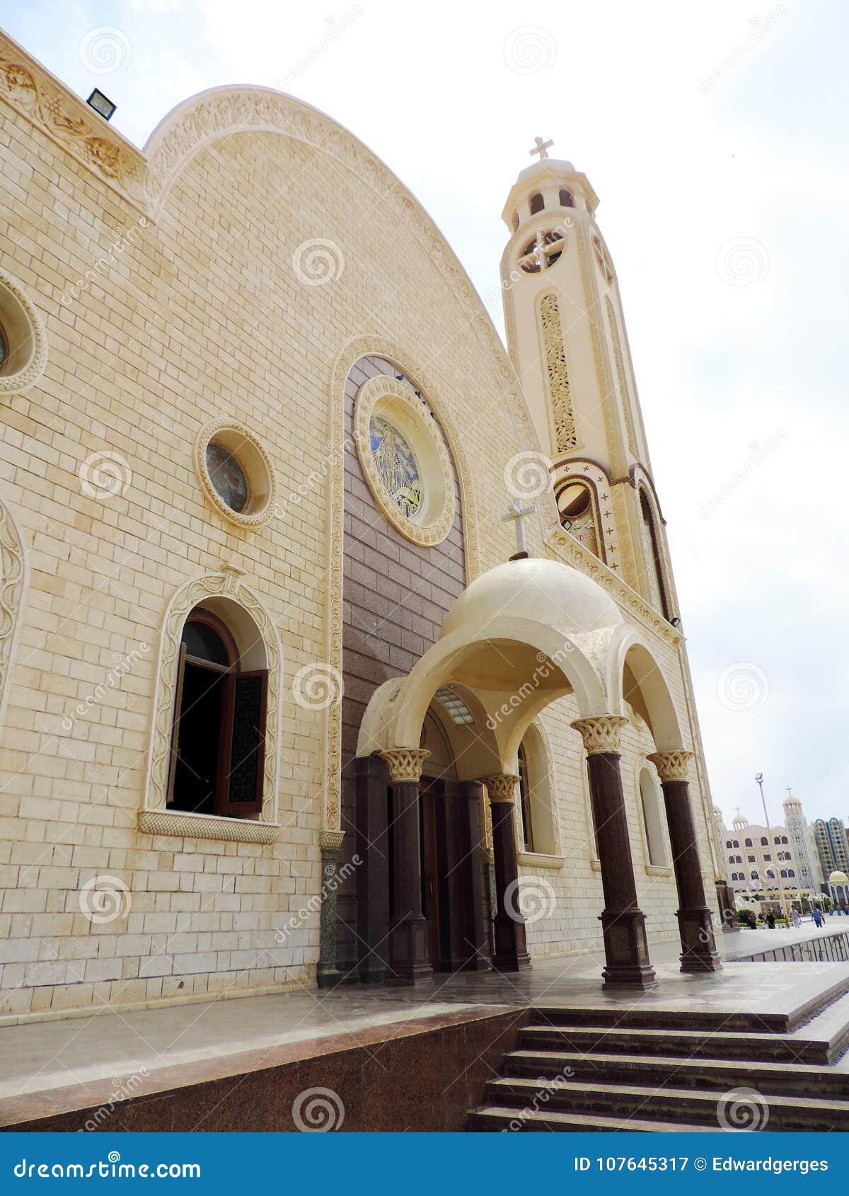 St. Mina Cathedral at Egypt Editorial Photography - Image of escape ...