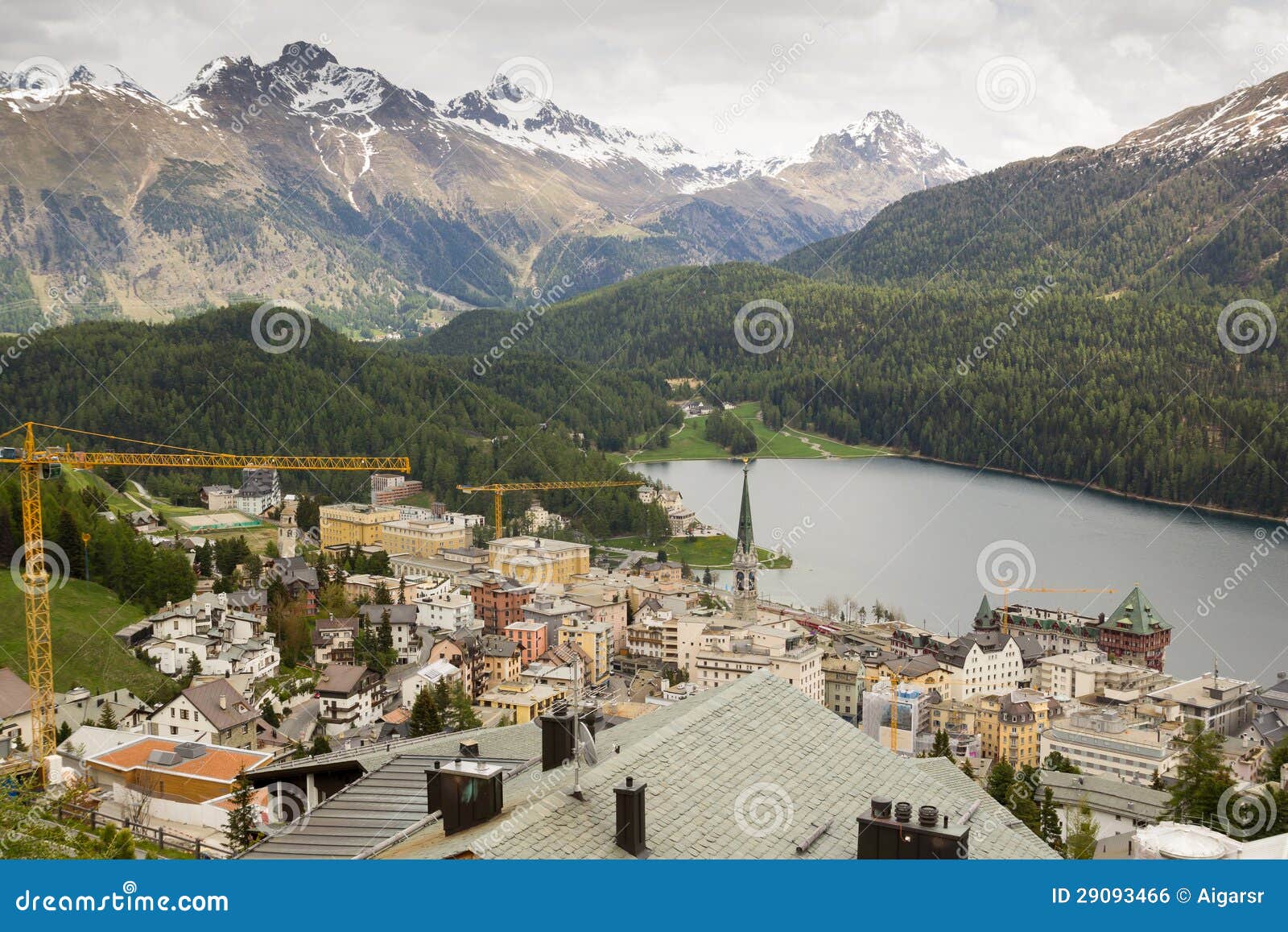 St. Moritz , Switzerland. stock photo. Image of landscape - 29093466