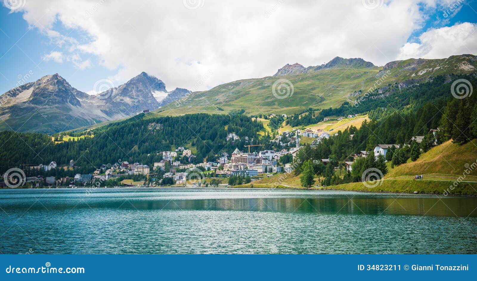 St. Moritz in Switzerland editorial photo. Image of body - 34823211