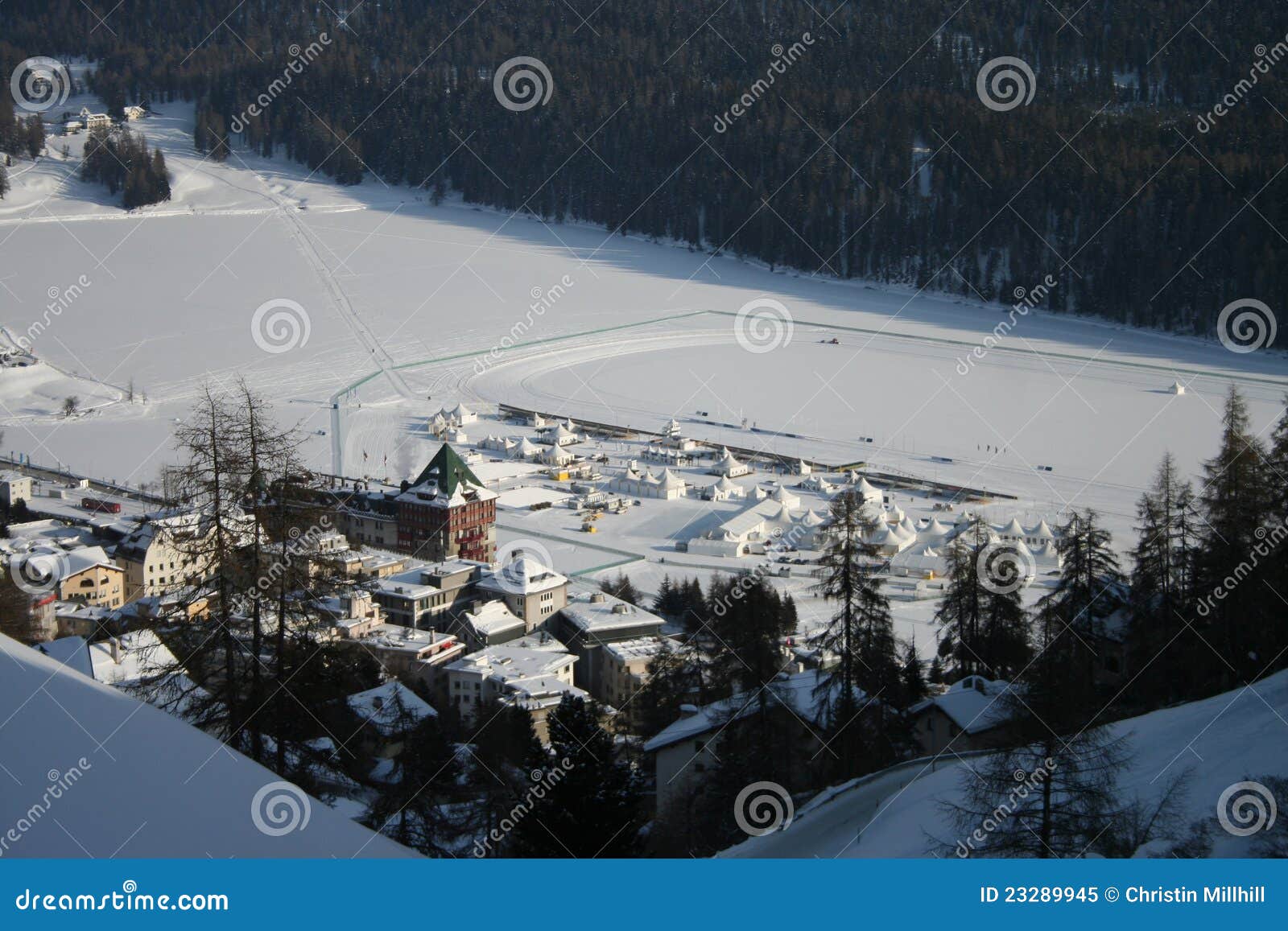 St Moritz in winter stock image. Image of holiday, cold - 23289945