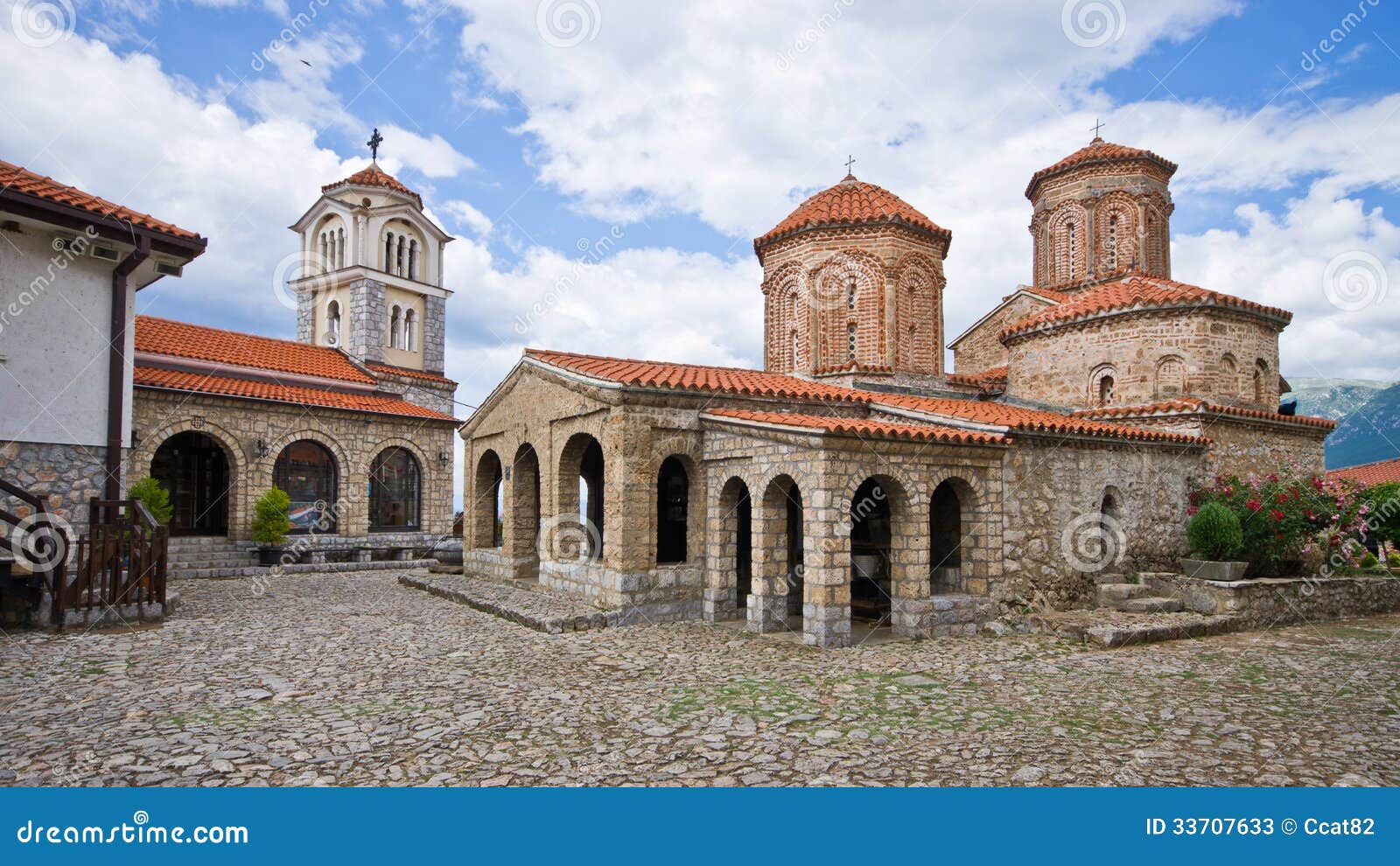 St. Naum Monastery Near Ohrid, Macedonia Stock Image - Image of ...