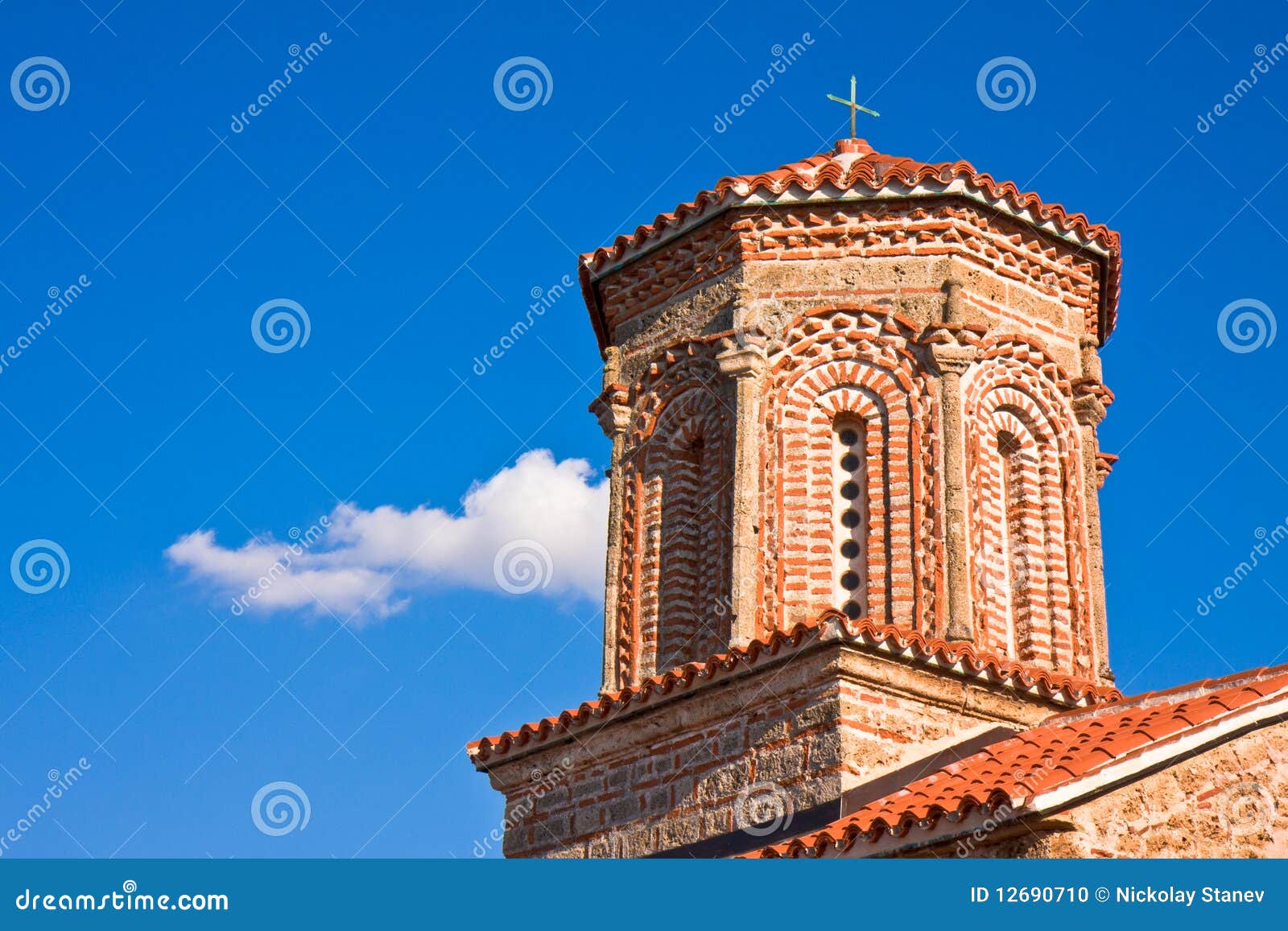St. Naum Monastery Tower stock photo. Image of christian - 12690710