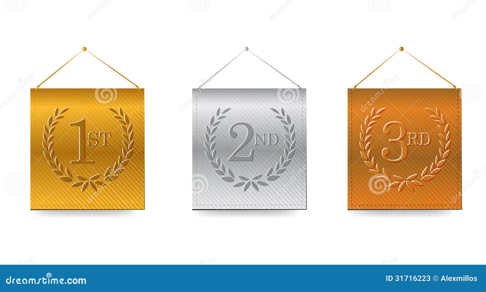 1st; 2nd; 3rd Awards Banners Illustration Stock Illustration - Image ...