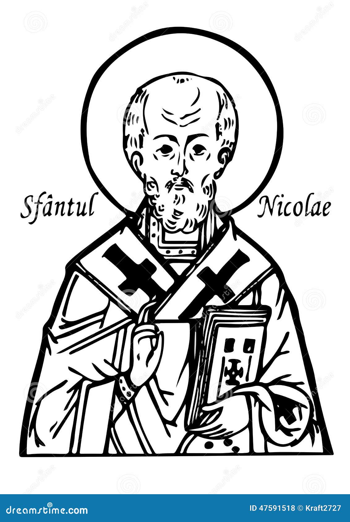 St. Nicholas stock illustration. Illustration of copy - 47591518