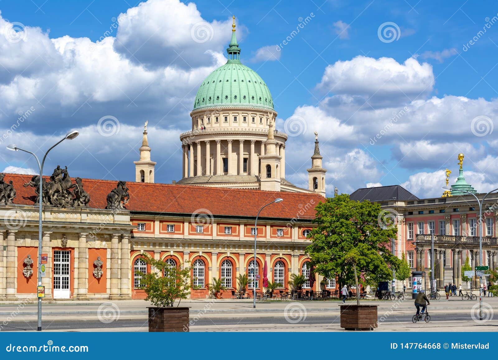 St. Nicholas` Church Dome, Potsdam, Germany Stock Photo - Image of ...
