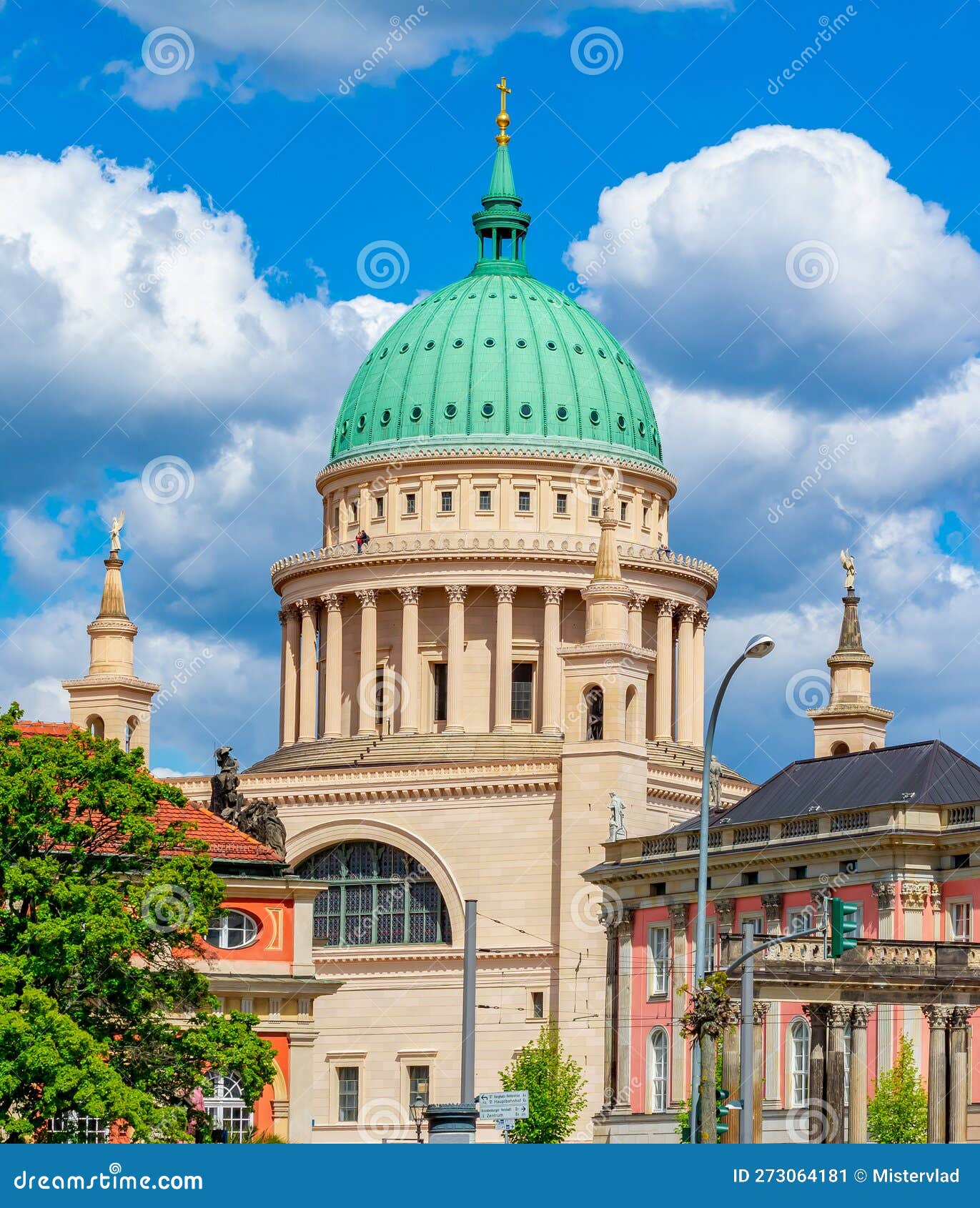 St. Nicholas Church Dome in Potsdam, Germany Stock Image - Image of ...