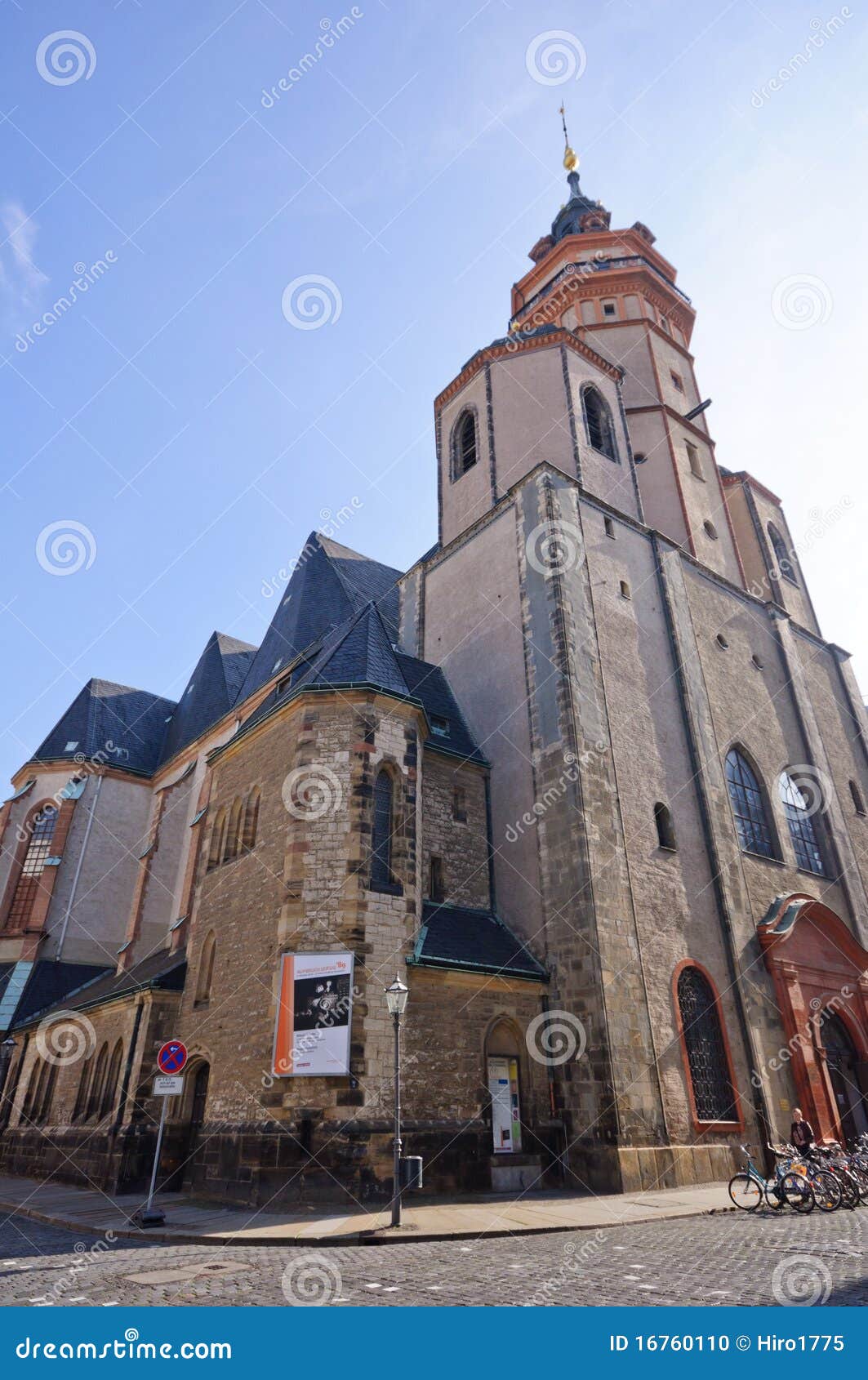 St. Nicholas Church - Leipzig, Germany Stock Photo - Image of street ...