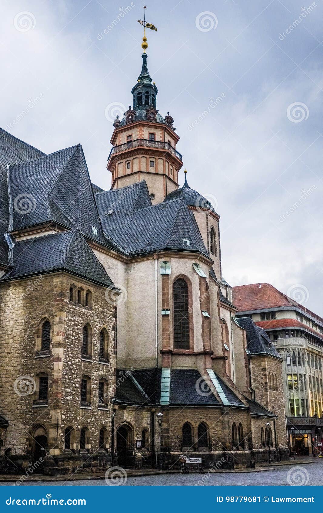 St. Nicholas Church, Leipzig, Germany Editorial Photo - Image of ...